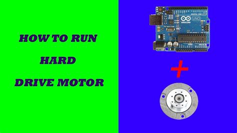 how to run hard drive motor wiht arduino board and l293d