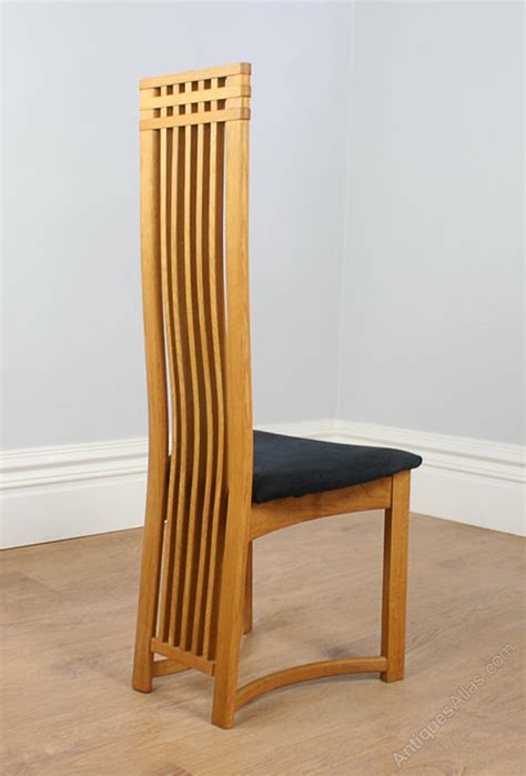 Antiques Atlas Six Actona Art Deco Oak High Back Dining Chairs