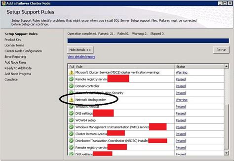 Sql Cluster Network Configuration