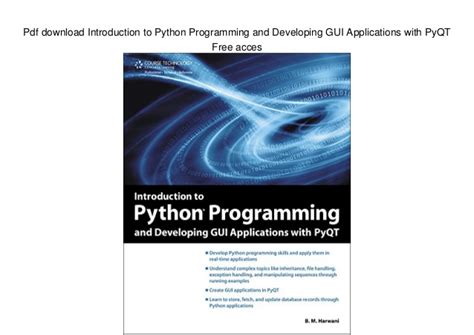 download introduction to python programming and developing
