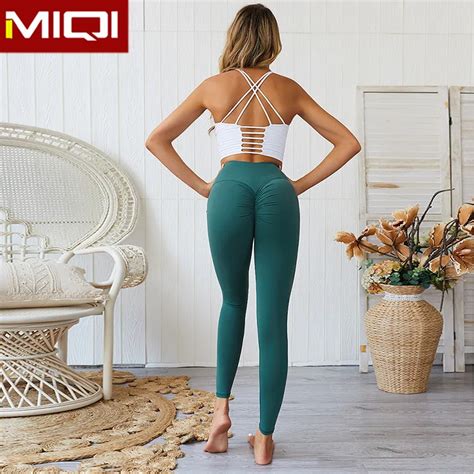 Private Label Sexy High Waist Scrunch Ruched Butt Lifting Pants Sport