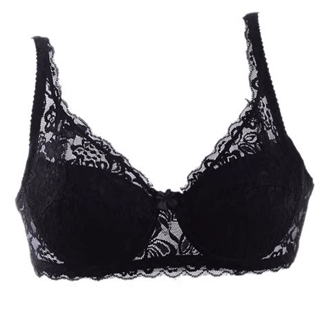 Sexy Women Underwire Bra Push Up Padded Lace Sheer Bra 32 40b Womens