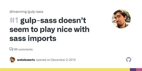 gulp sass doesn t seem to play nice with sass imports · issue 1
