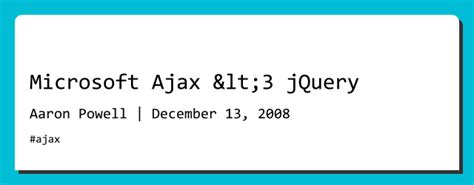microsoft ajax
