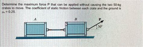Solved Determine The Maximum Force P That Can Be Applied Without