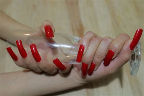 User Seesnails Long Red Nails Curved Nails Long Nails