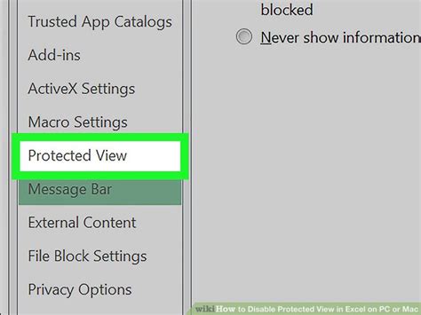 how to disable protected view in excel on pc or mac 8 steps