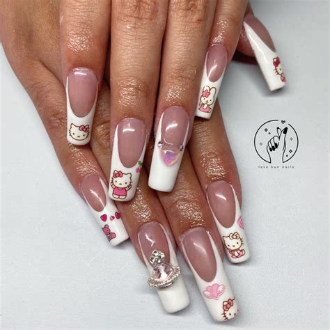 Hello Kitty French Tips R Nails