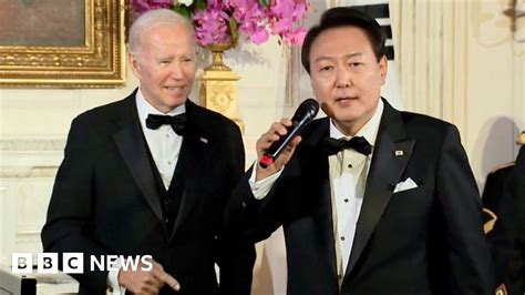 South Korean President Yoon Suk Yeol Sings American Pie At State Dinner