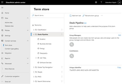 sharepoint online export term store data to csv using powershell