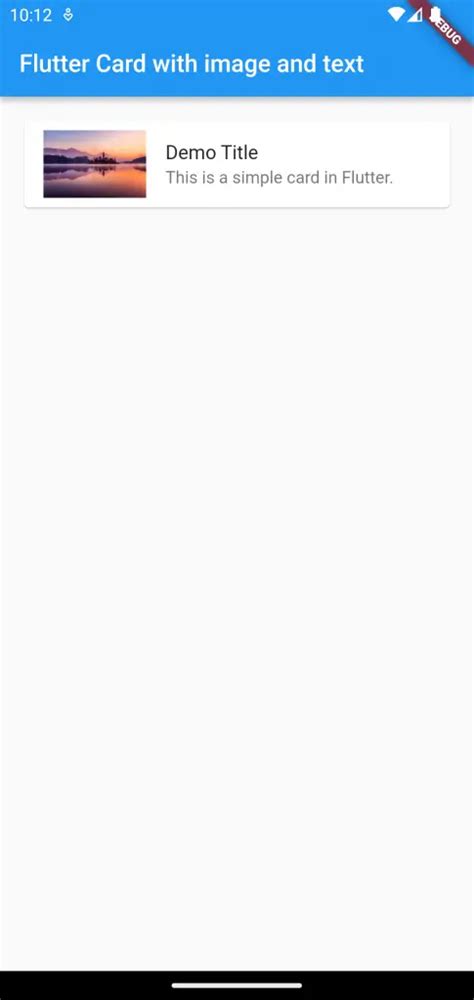 how to create a card with image and text in flutter coding with rashid