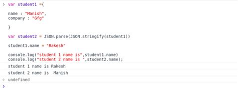 how to deep clone in javascript geeksforgeeks