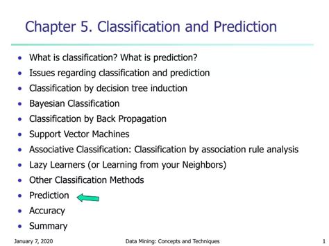 Ppt Chapter 5 Classification And Prediction Powerpoint Presentation