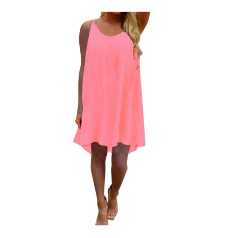 Wendunide Summer Dresses For Women 2022 Fashion Women Spaghetti Strap