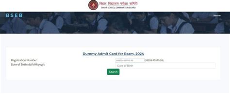 Bseb Bihar Board Class 10th Dummy Admit Card 2023 Out Download Link