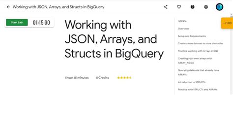 working with json arrays and structs in bigquery youtube