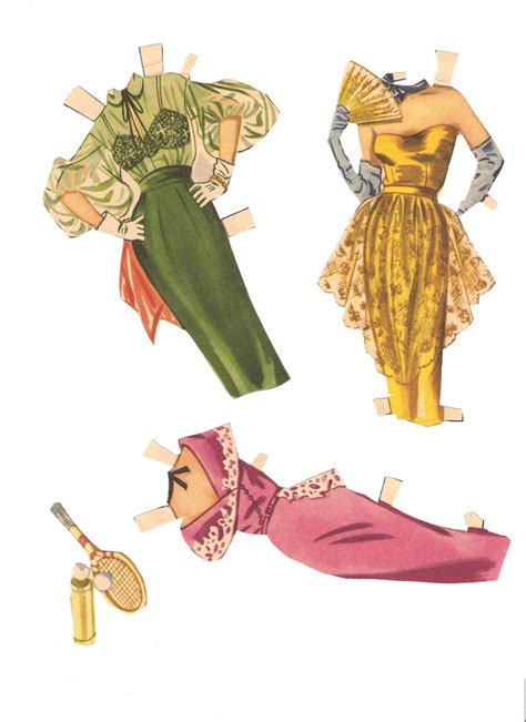 Ava Gardner Paper Doll Costume Paper Dolls Paperdoll Fashion