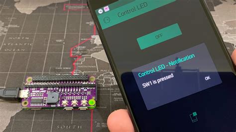 sending blynk notification using raspberry pi and maker phat