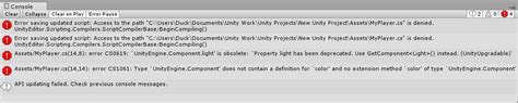 unity manual using the api updater