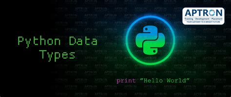 python data types aptron