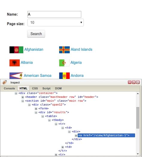 an example dynamic web page web scraping with python