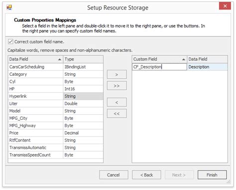 mappings wizards winforms controls devexpress documentation