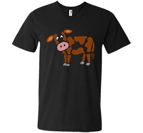Adorable Cool Funny Funky Brown And White Cow Art 2017 T Shirt White