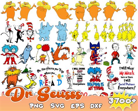3700 Bundle Dr Seuss Svg Dr Seuss Svg Mega Dr Seuss Bundle Inspire
