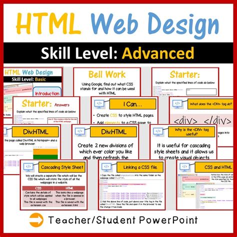 web design in html introduction to cascading style sheets skill