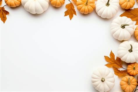 Fall Leaves And Pumpkins Wallpaper