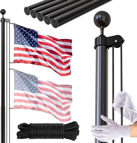 Ffily Flag Pole For Outside In Ground 16 Ft Heavy Duty