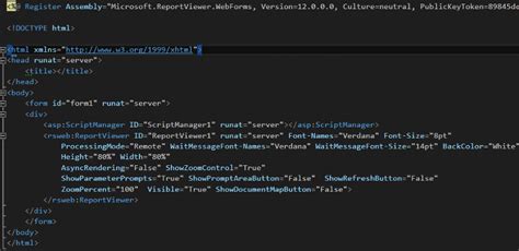 ssrs fixed header not working in report viewer control in web app