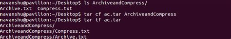 how to compress and extract files in linux tar gzip gunzip commands