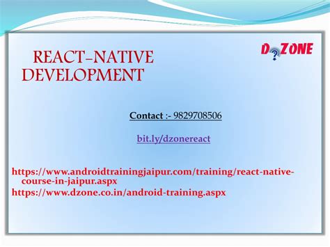 ppt scope of react native development powerpoint presentation free