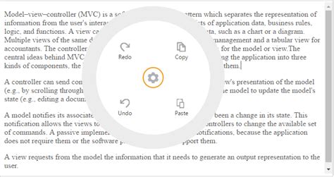 getting started radialmenu asp mvc syncfusion