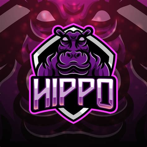 Premium Vector Hippo Sport Mascot Logo Design