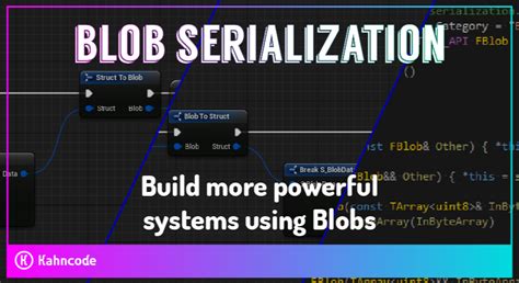 blob serialization in code plugins ue marketplace