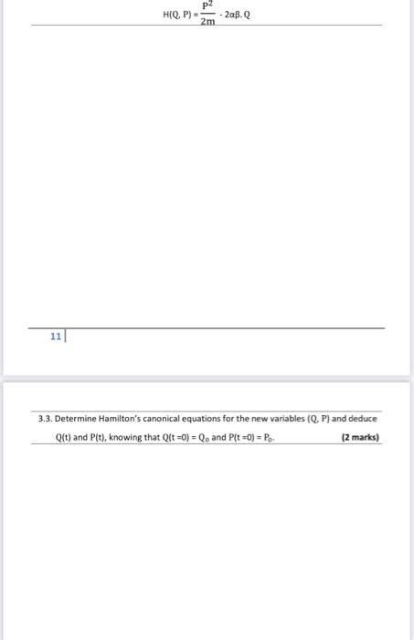 Solved Let Us Consider A System Described By Hamiltonian H