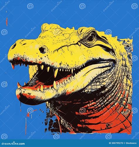 Obras De Arte De Lagarto Coloridas Inspiradas En Shepard Fairey Y Marc