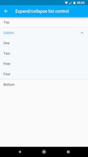 [solved] what are the options of collapsable list widgets 9to5answer