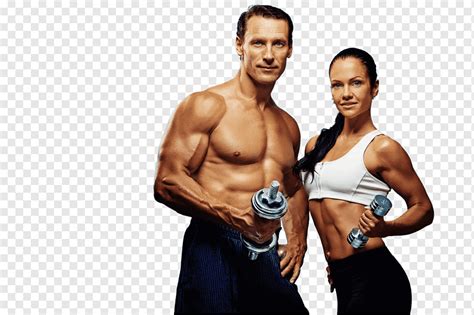 Casal Fitness Musculação Png Pngwing