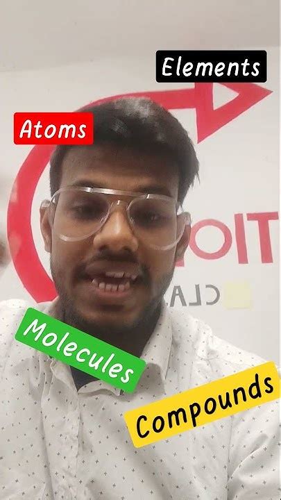 Difference Between Atom Molecule Element And Compounds Youtube