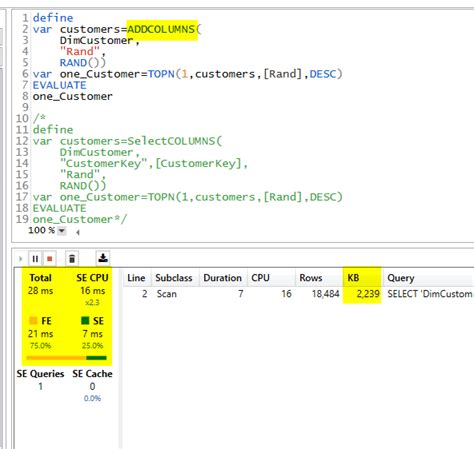 create a subset of the table in power bi and add calculations using