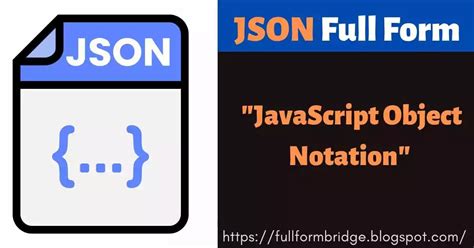 json full form javascript object notation