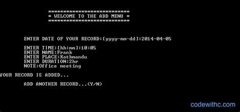 mini project in c personal diary management system code with c