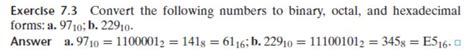 solved exercise 7 3 convert the following numbers to bina