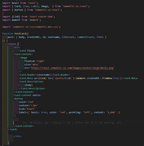 javascript keep getting an error when trying to place button from