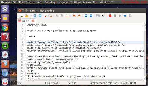 install notepadqq on linux an alternative to notepad