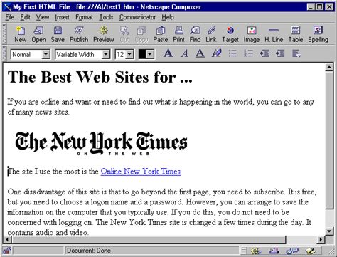 creating basic html files