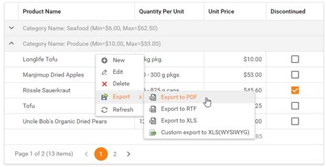 built in export asp web forms controls devexpress documentation
